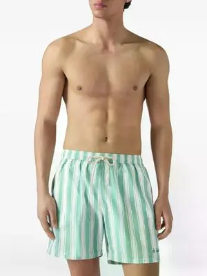 MC2 SAINT BARTH Syros Striped Drawstring Swim Shorts