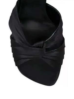 Le Monde Beryl Antonia Ruched Satin Mules