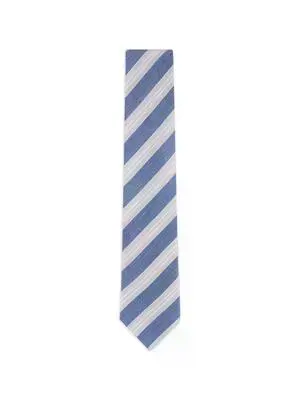 PAOLO ALBIZZATI Diagonal Stripe Tie - Blue