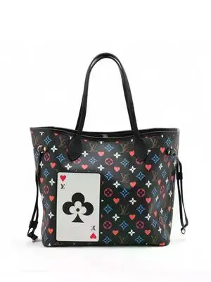 LOUIS VUITTON Monogram Neverfull Mm Tote Bag - Black