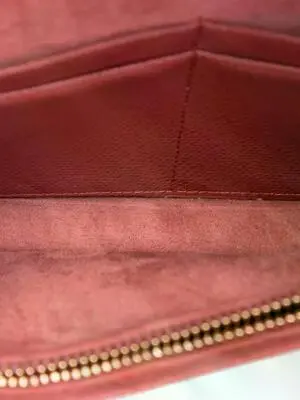 Dior 2019 Grained Calfskin Diorama Wallet On Chain Crossbody Bag - Red