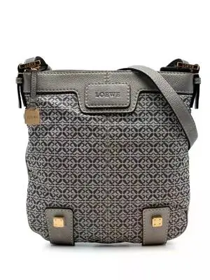 Loewe Anagram Canvas New Road Crossbody Bag - Grey