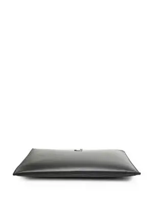 Saint Laurent 2020 Leather Monogram Ipad Case Clutch Bag
