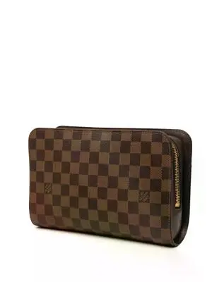 LOUIS VUITTON Damier Ebene Saint Louis Pochette Clutch Bag
