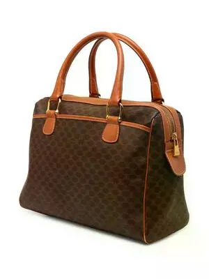 Celine Macadam Coated Canvas Handbag