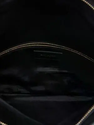 Saint Laurent Leather Fold Over Clutch Bag