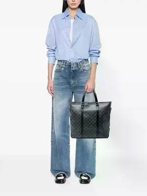 LOUIS VUITTON Damier Graphite Tadao Satchel