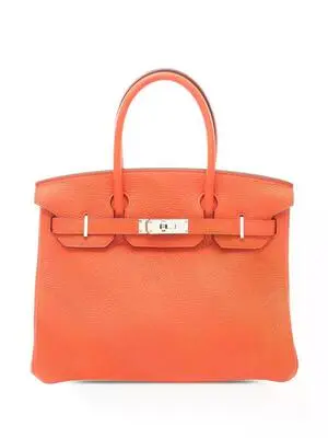 Hermès 2015 Togo Birkin Retourne 30 Handbag - Orange