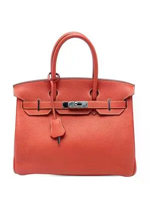 Hermès 2011 Clemence Birkin 30cm Retourne Handbag - Red