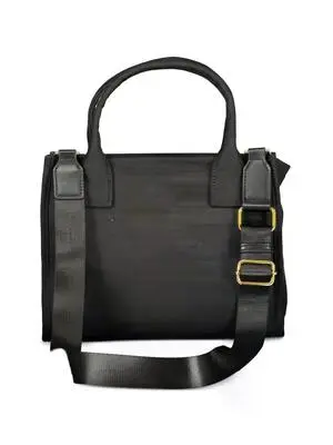 TWINSET Embroidered Logo Canvas Tote Bag