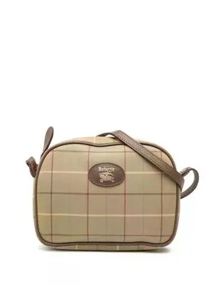 Burberry Vintage Check Canvas Crossbody Bag - Brown