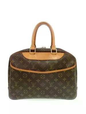 LOUIS VUITTON Monogram Deauville Handbag - Brown
