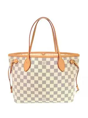 LOUIS VUITTON Damier Azur Neverfull Pm Tote Bag