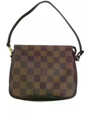 LOUIS VUITTON Damier Ebene Trousee Pochette Handbag - Brown