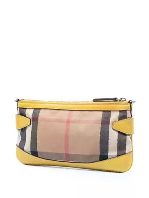 Burberry House Check Canvas Bridle Langford Crossbody Bag