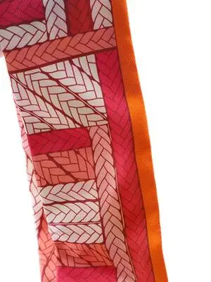 Hermès 2020-2026 Tresses H Silk Twilly Scarf Scarves