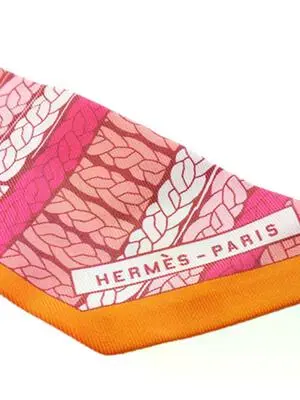 Hermès 2020-2026 Tresses H Silk Twilly Scarf Scarves