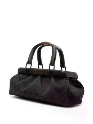 Gucci Gg Canvas Wood Frame Handbag