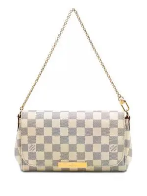 LOUIS VUITTON Damier Azur Favorite Pm Satchel - White