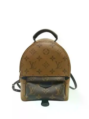 LOUIS VUITTON Monogram Reverse Mini Palm Springs Backpack - Brown