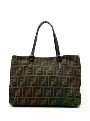 Fendi Zucca Canvas Tote Bag - Brown