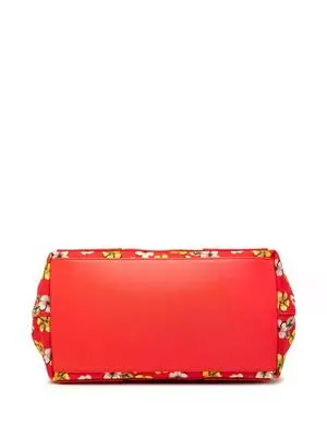 Balenciaga Navy Canvas Floral Print Cabas S Tote Bag - Multicolour