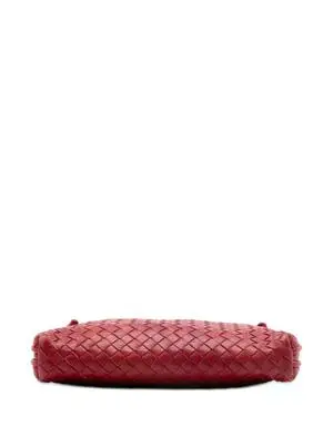 Bottega Veneta Nappa Intrecciato Nodini Crossbody Bag - Red