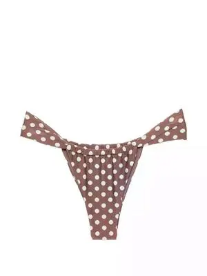MONTCE Vivian Sandra Polka Dot Bikini Bottom - Brown