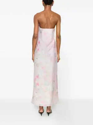 Bernadette Elora Floral-print Strapless Midi Dress