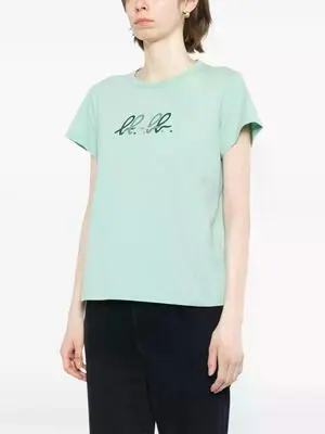 AGNES B. Logo Print Cotton T-shirt