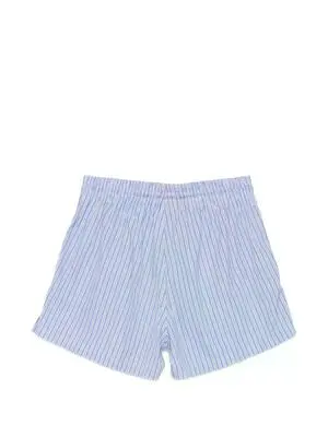 Plan C Striped Drawstring Shorts