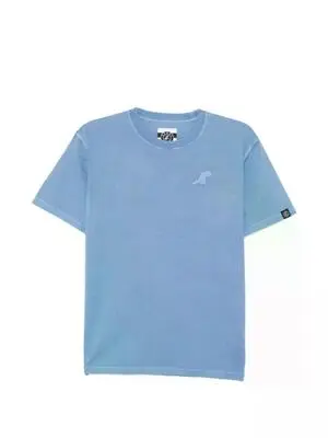 AGNES B. Dino-patch Cotton T-shirt - Blue