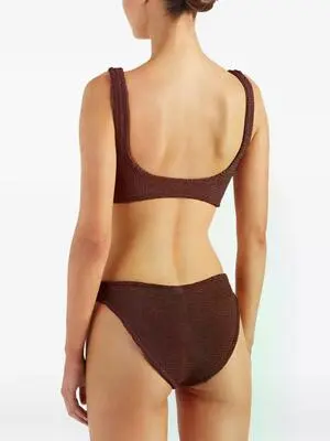 Hunza G Julia Ring-detail Bikini - Brown