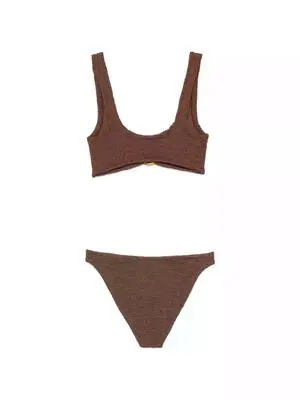 Hunza G Julia Ring-detail Bikini - Brown