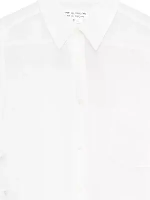 Comme Des Garçons Sheer Ruffled Blouse