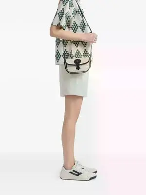 Bally Perforated Cross Body Bag - Neutrals