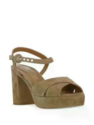 JULIE DEE Suede Heeled Sandals