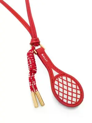 Bally Tennis Racket Leather Keyring
