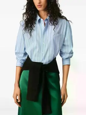 AMI Paris Cotton Cropped Shirt