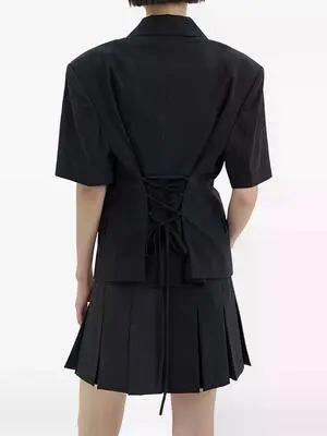 JUUN.J Lace-up Short-sleeve Jacket