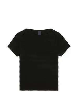 JUUN.J Ribbed Boat-neck T-shirt