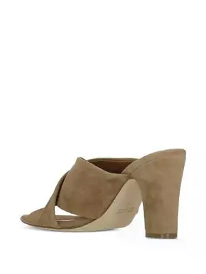 JULIE DEE Criss-cross Suede Sandals