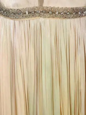 NISSA Chiffon Maxi Dress With Crystal Embellishment