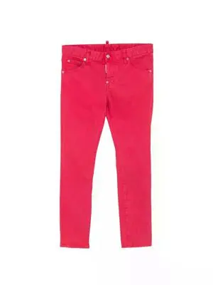 Dsquared2 Slim-fit Jeans With Signature Logo Tag - Red