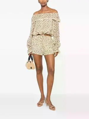Posse Priscilla Leopard-print Shorts - Neutrals