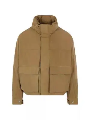 LEMAIRE High-neck Jacket - Brown