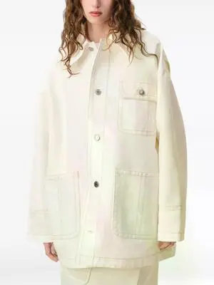 AMI Paris White Cotton Worker Jacket