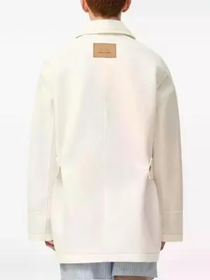 AMI Paris White Cotton Worker Jacket