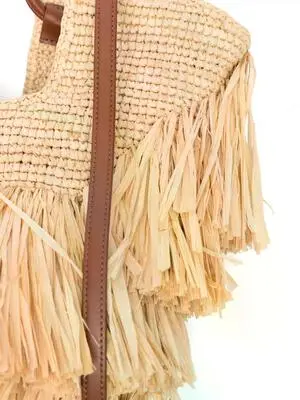 Zimmermann Small Goldentime Fringe Tote Bag
