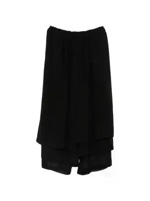 Comme Des Garçons Layered Sheer-panel Trousers